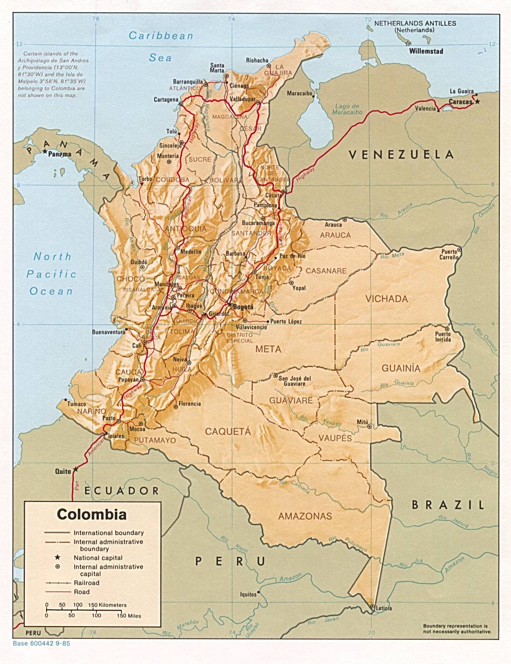 Free Colombia Maps