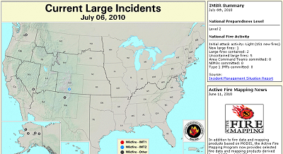National Forest Service Fire Map - Map